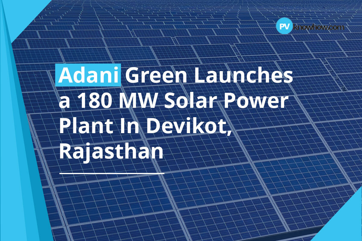 Adani Green Launches Solar Power Plant In Devikot, Rajasthan