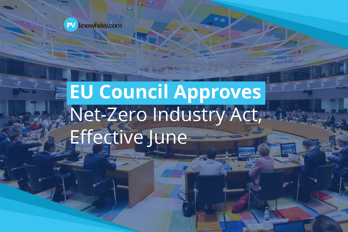 EU's Net-Zero Industry Act: A Lifeline for Solar Manufacturing?