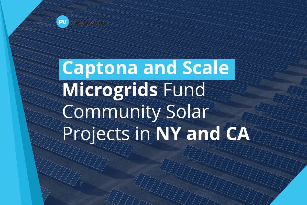 Captona & Scale Microgrids Partner on NY & CA Energy Assets