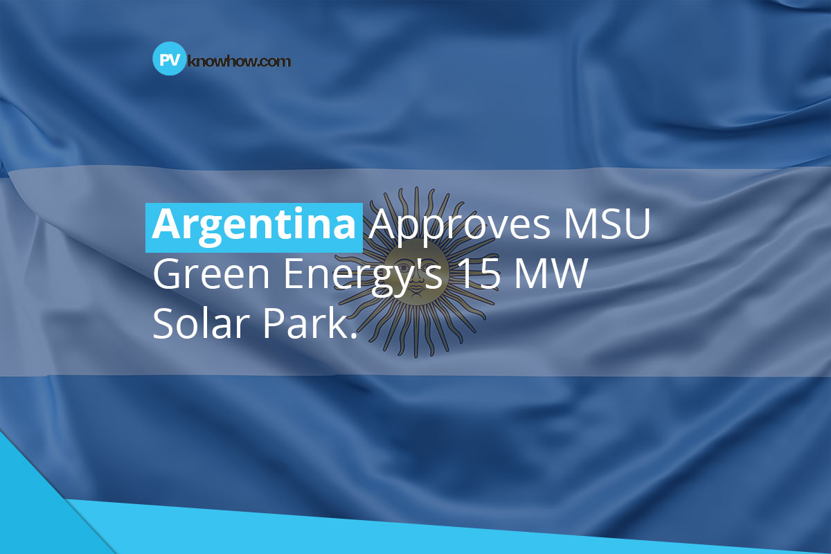 MSU Green Energy Launches 15 MW Solar Park in Formosa, Argentina