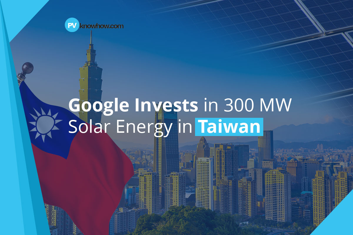 Google Invests in 300 MW Solar Project in Taiwan