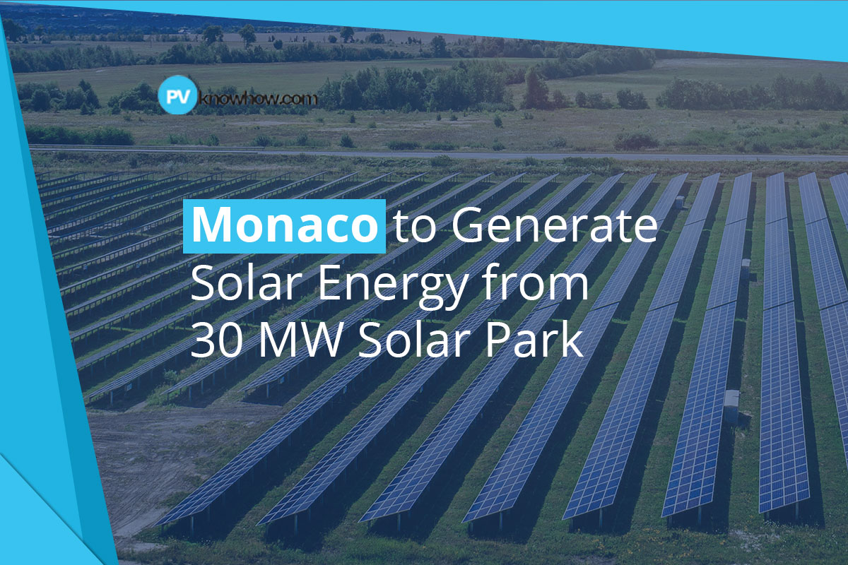 Monaco to Generate Solar Energy from 30 MW Solar Park
