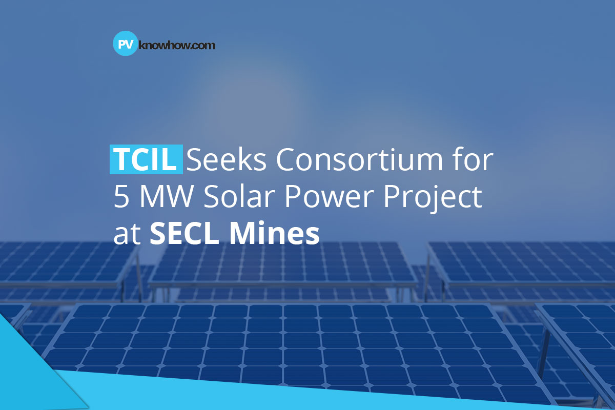 TCIL Seeks Partners for 5 MW Solar Power Plant at Coal Mines