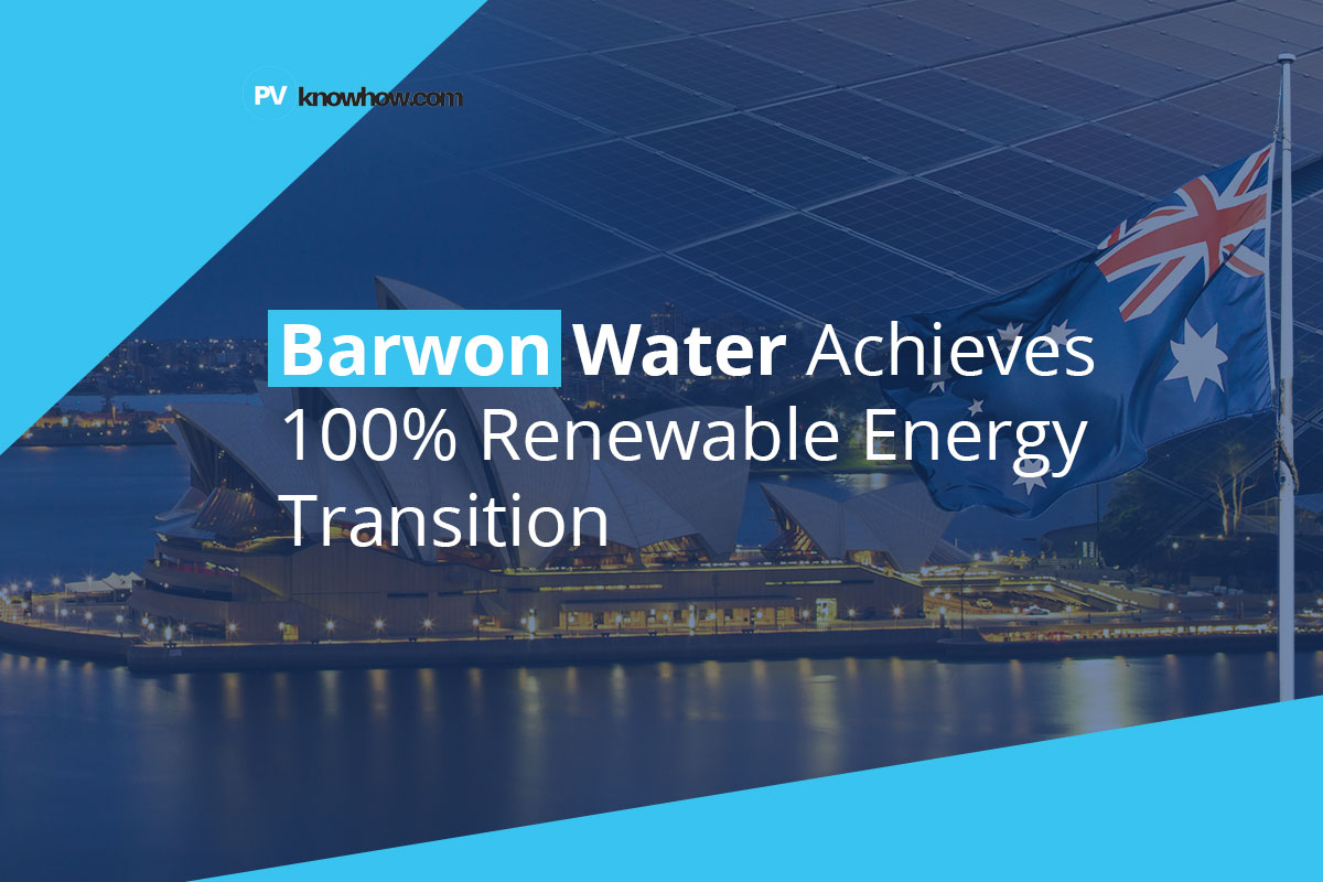 Barwon Water Achieves 100% Renewable Energy Milestone