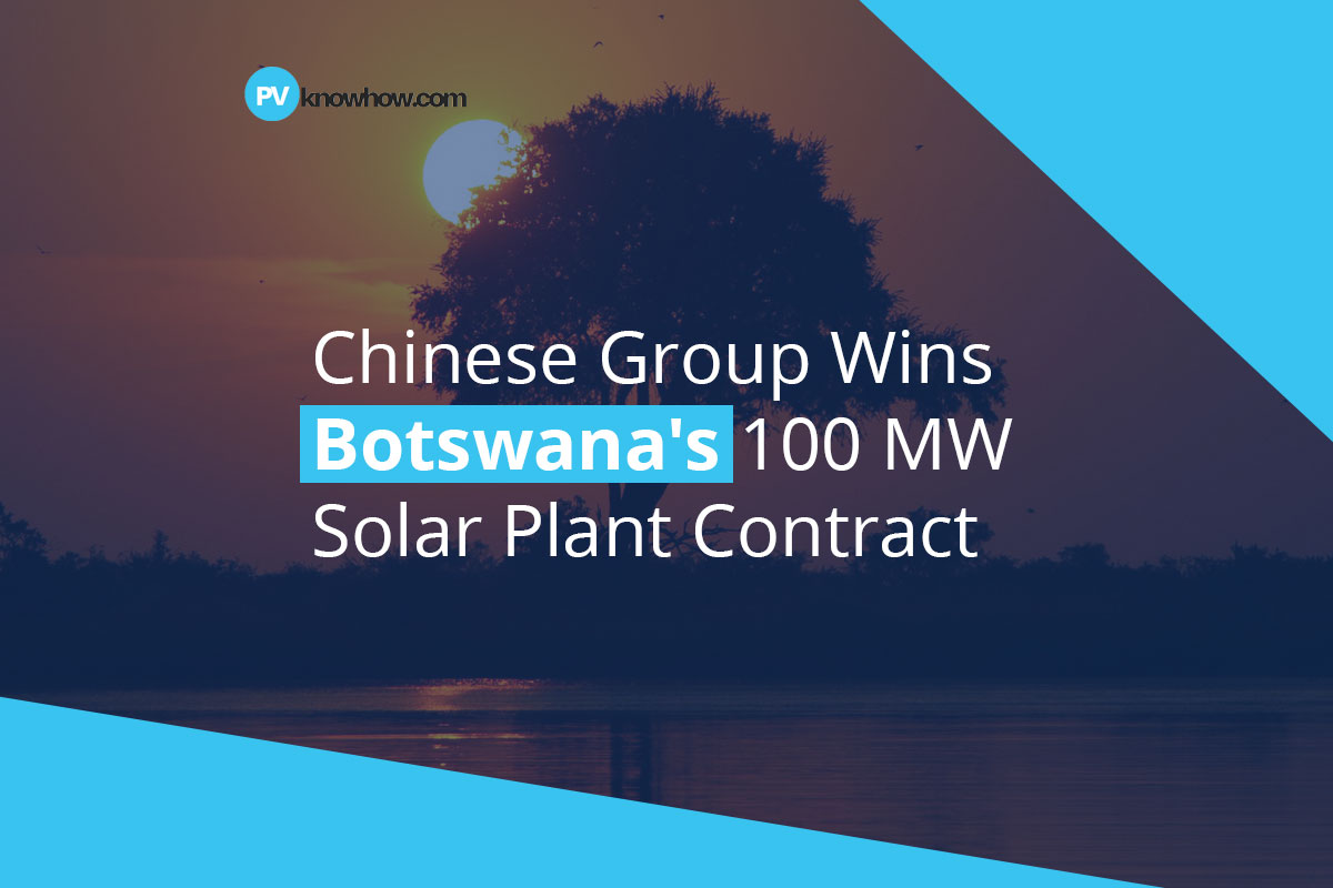 Botswana Taps China Harbour for New $78.3M Jwaneng Solar Project