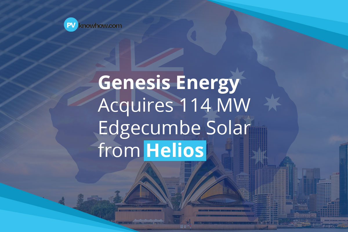 Genesis Energy Acquires 114 MW Edgecumbe Solar Farm in NZ