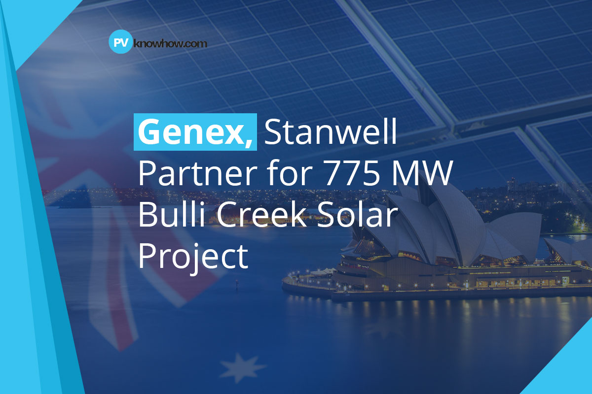 Genex, Stanwell Partner for 775 MW Bulli Creek Solar Project