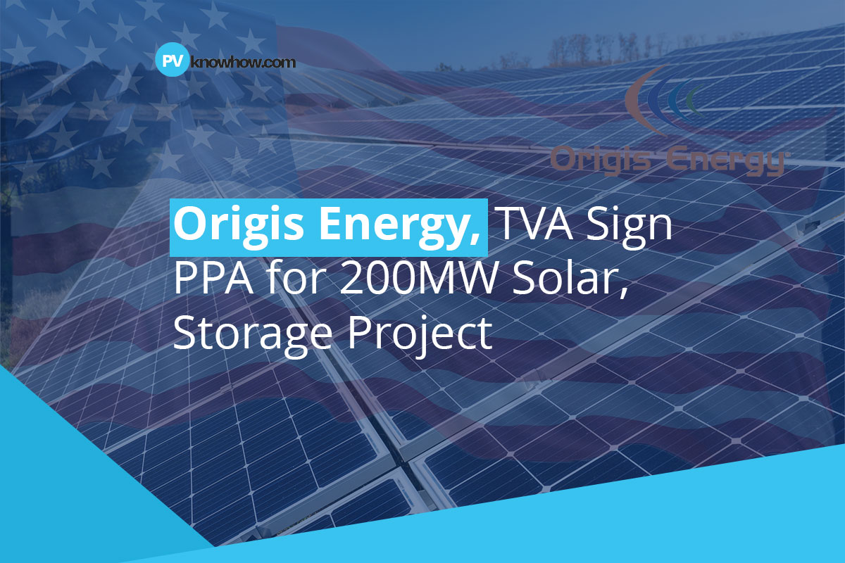 Origis Energy & TVA Ink PPA for Major Mississippi Solar & Storage Project