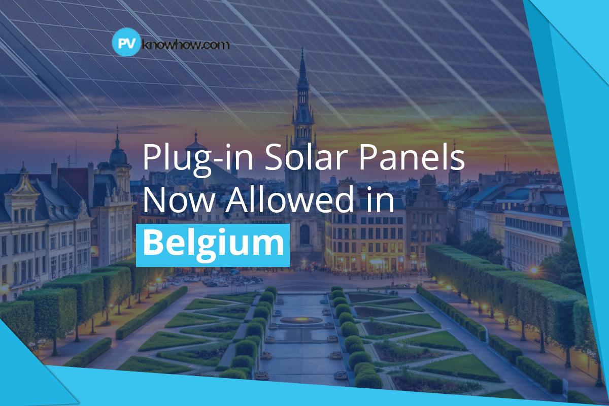 Belgium Approves Plug-In Solar Panels for Grid Access in 2025