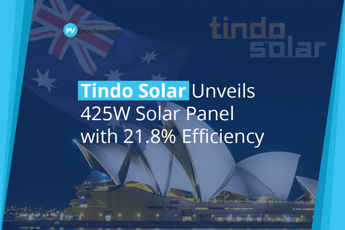 Tindo Solar Unveils Australian-Made 425W Bifacial Solar Panel