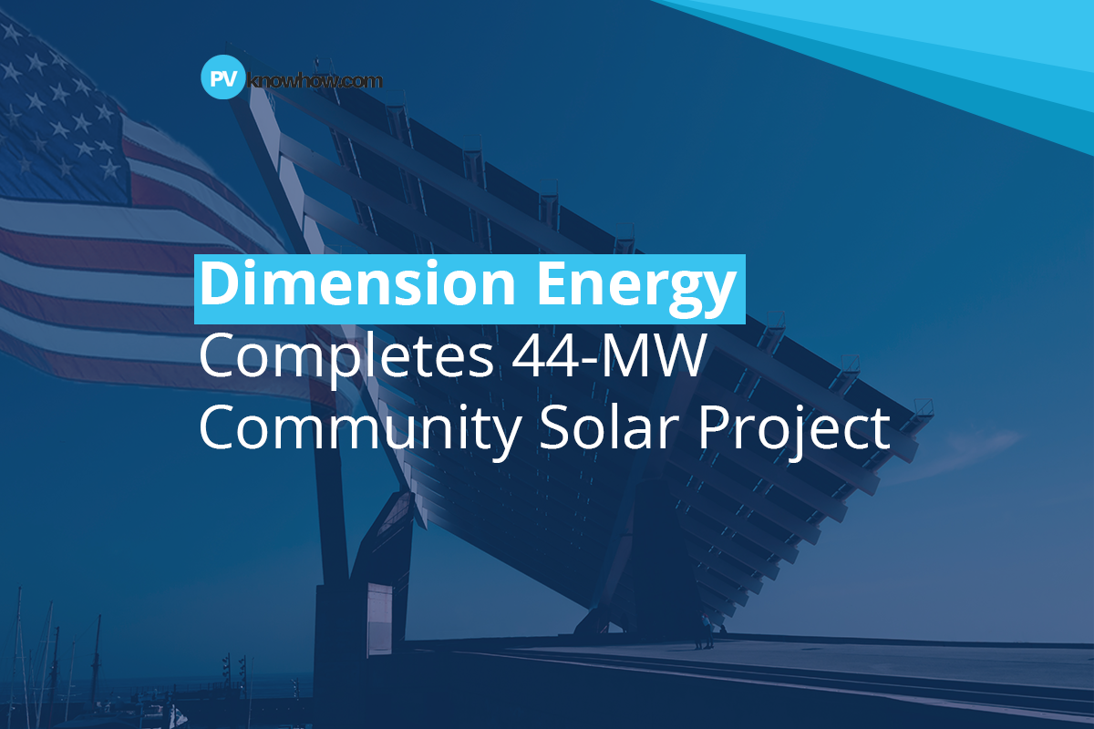 Dimension Energy Launches Largest US Community Solar Project in CA