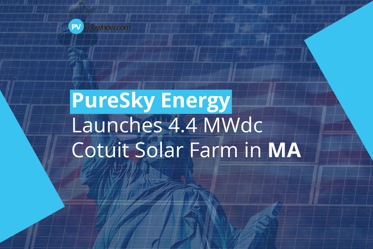 PureSky Energy Launches Cotuit Solar Farm in Massachusetts