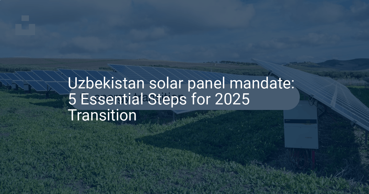 Uzbekistan Solar Panel Manufacturing | Market Insights Report