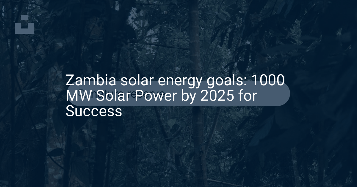 Zambia Solar Panel Manufacturing Report | Market Analysis and Insights