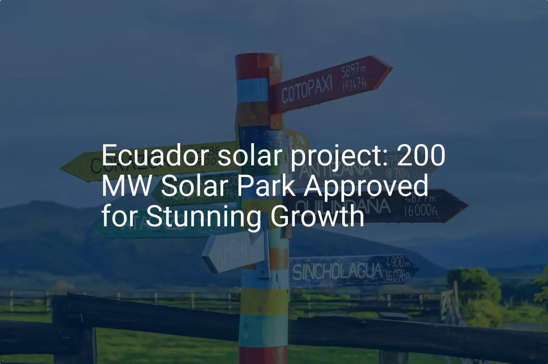 Ecuador Solar News Archives - PVknowhow.com