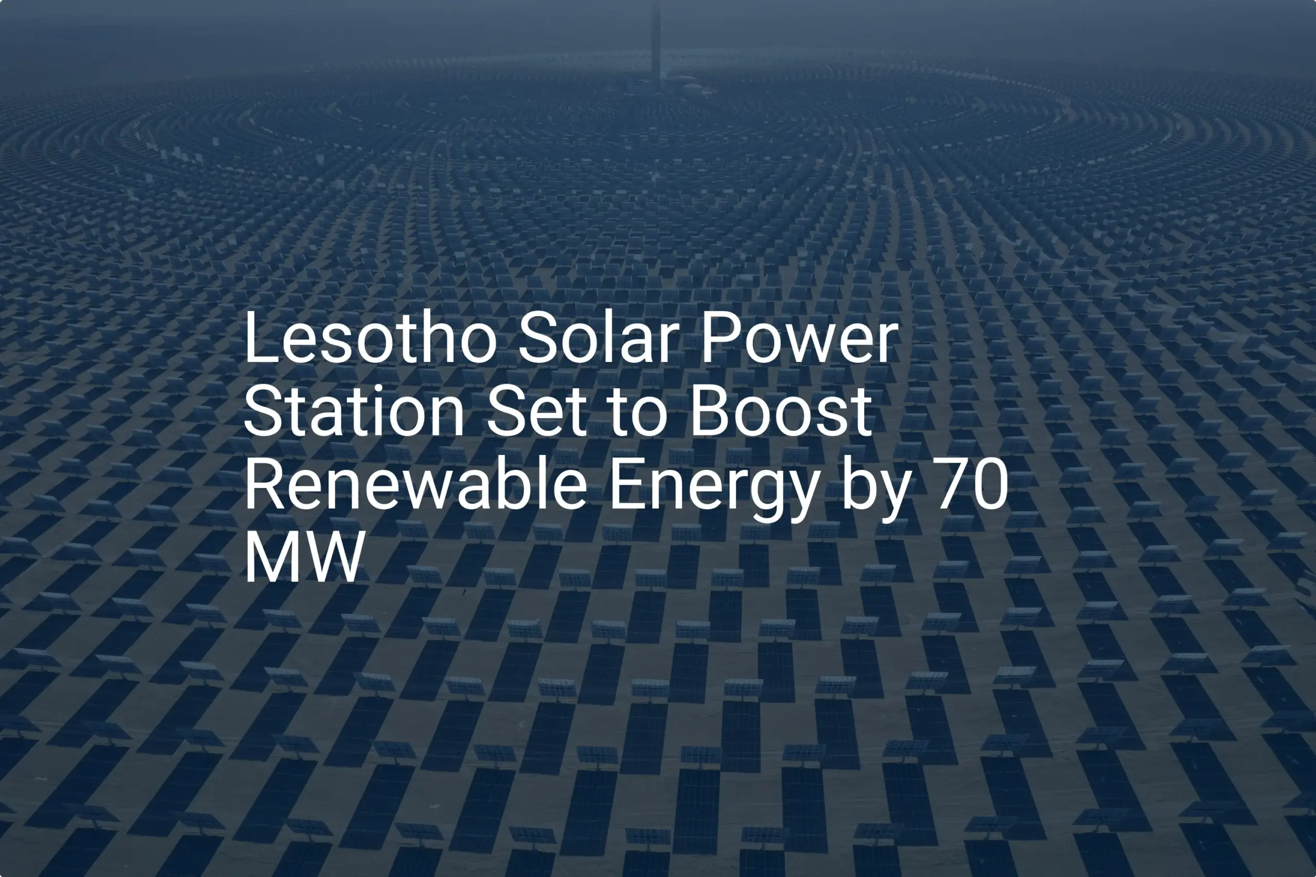 Lesotho Solar Panel Manufacturing | Market Insights Report