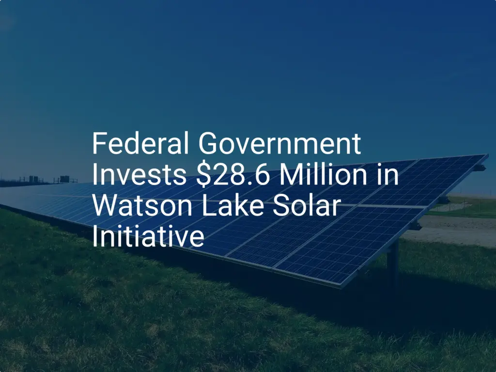 Canada Backs Yukon's Largest Solar Project in Watson Lake ($28.6M)