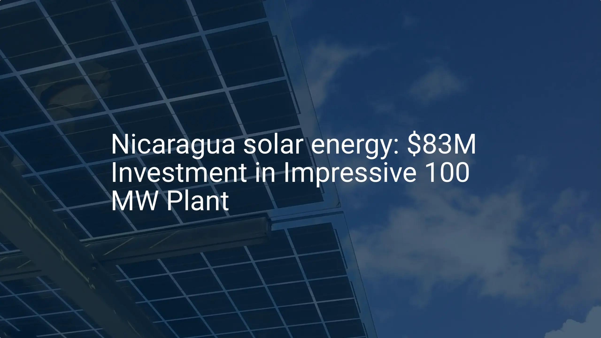 Nicaragua Solar News Archives - PVknowhow.com