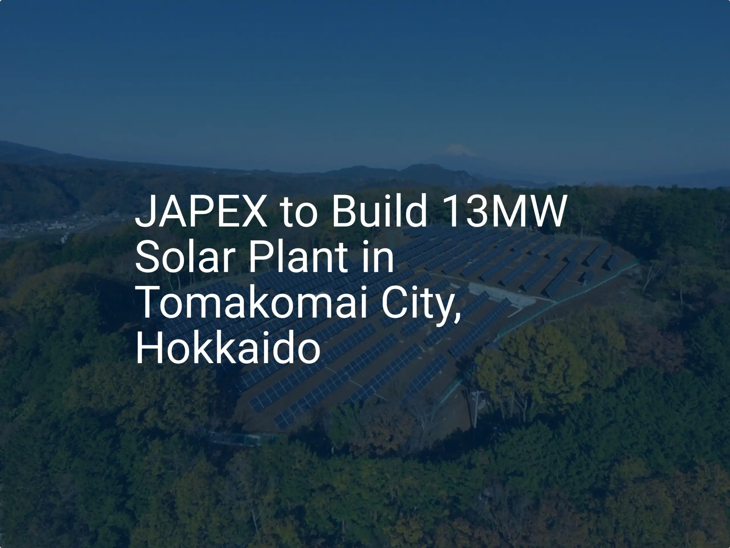 Japan solar plant: JAPEX's Impressive 13 MW Project - PVknowhow.com