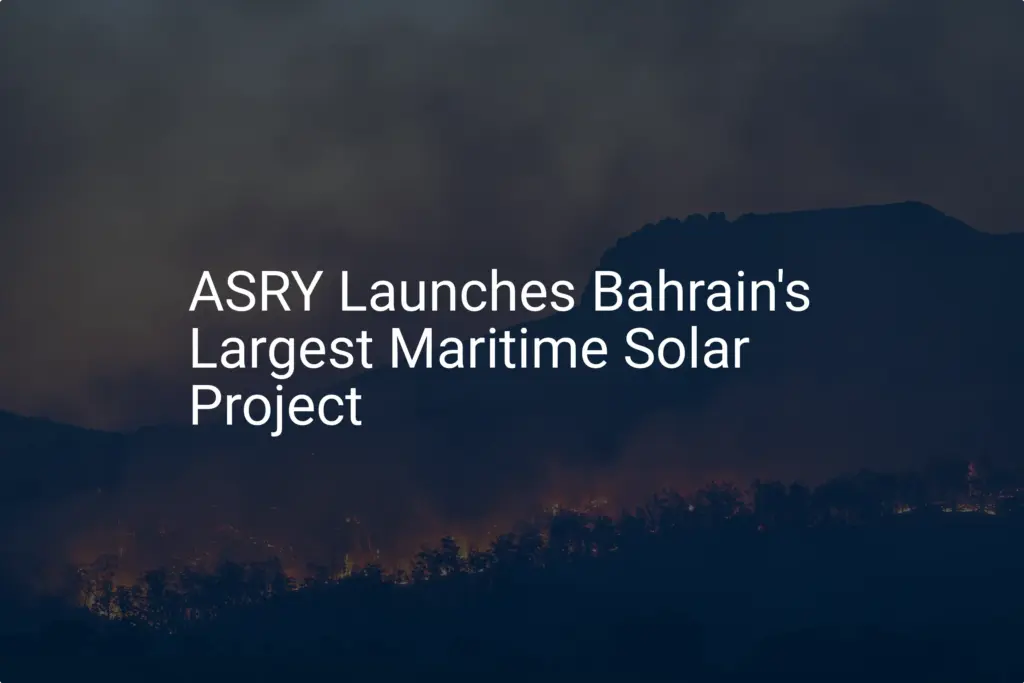 ASRY Launches Largest Maritime Solar Project in Bahrain