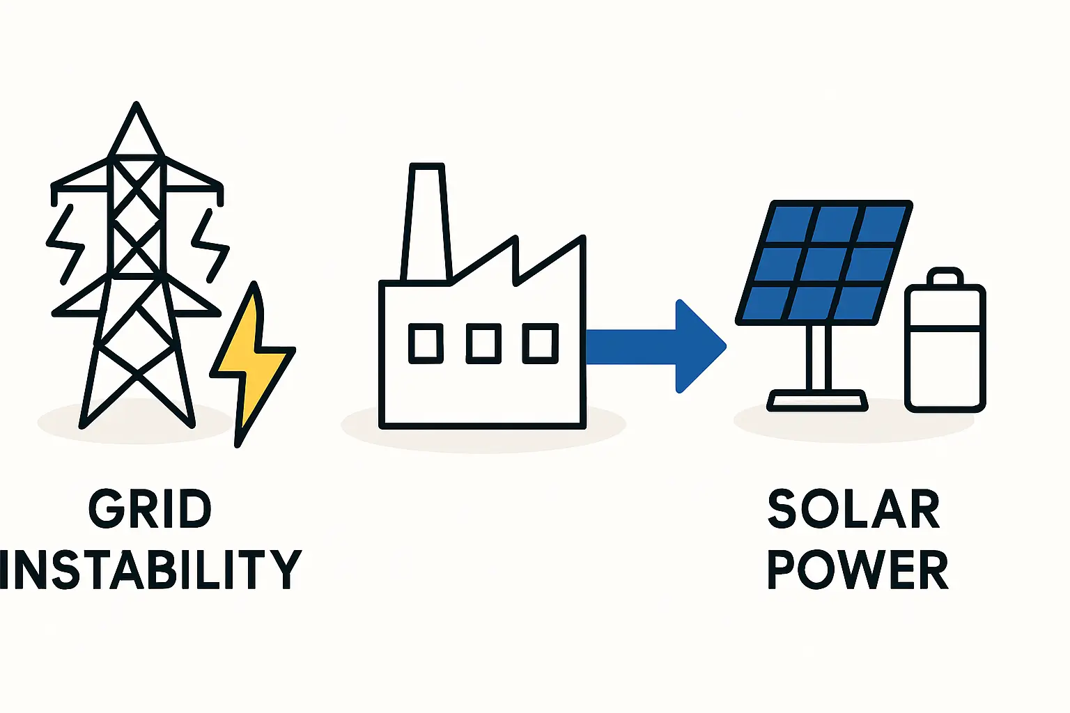 Powering Your Plant: Mitigating Grid Instability for Solar