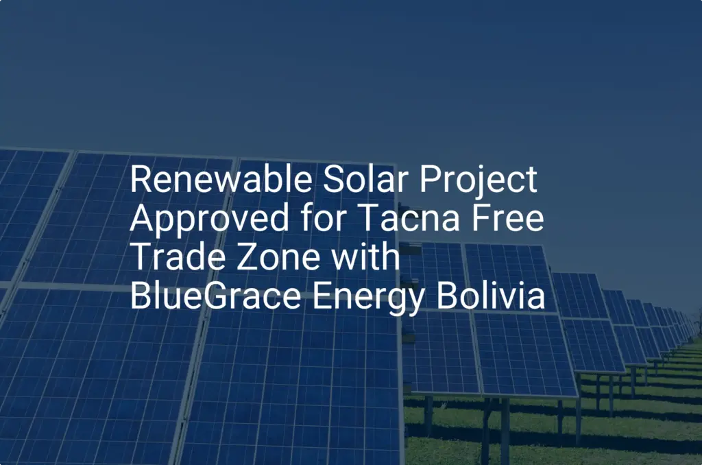 Tacna solar energy project: Unique 20MW Plan Approved - PVknowhow