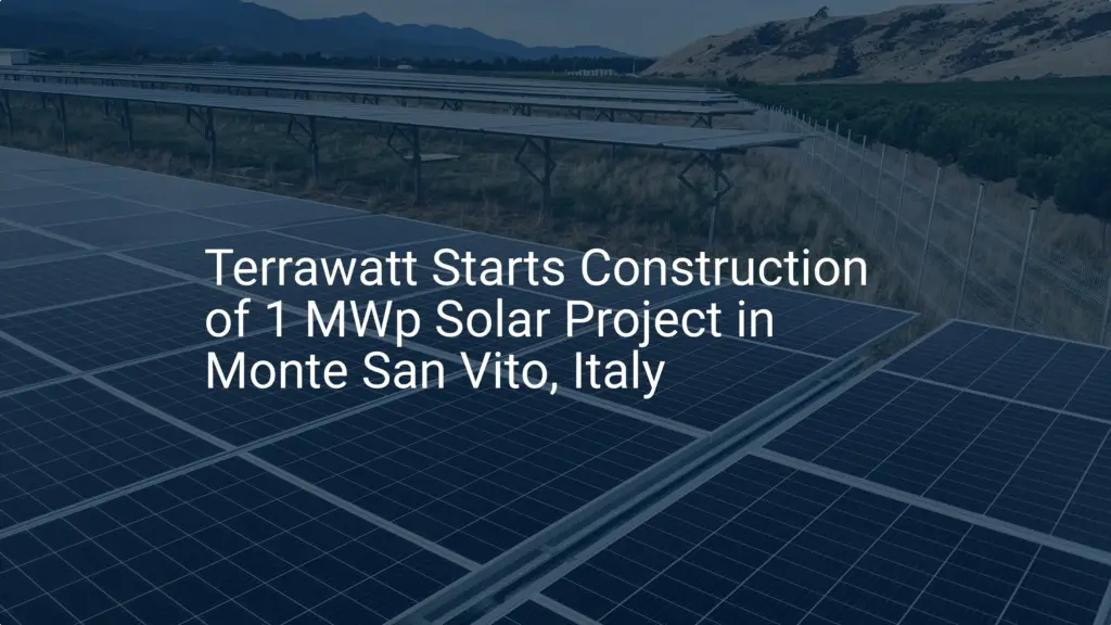 Impressive Italy solar project: 1 MWp Plant Breaks Ground - PVknowhow