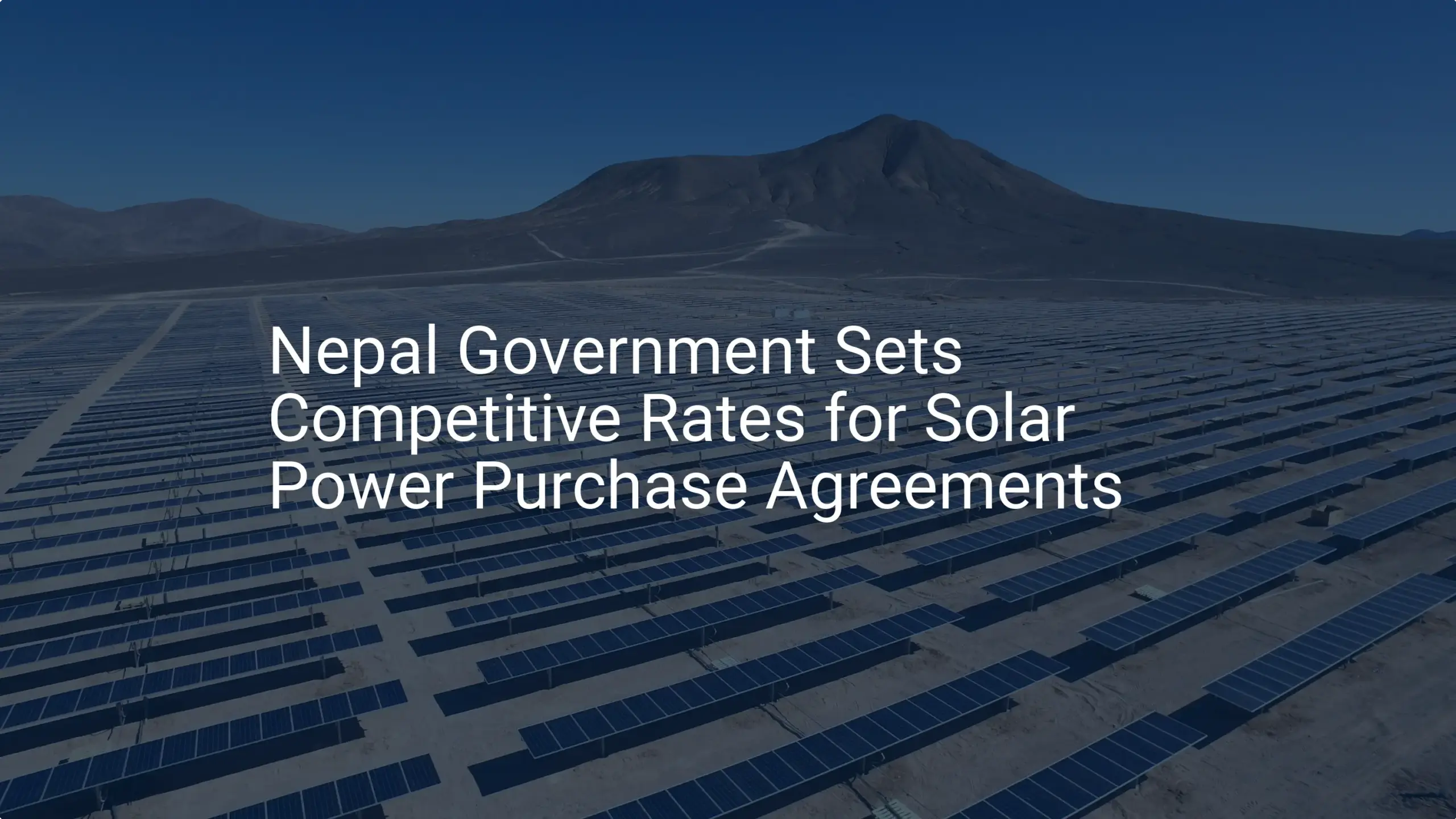 Nepal Solar Panel Manufacturing | Market Insights Report