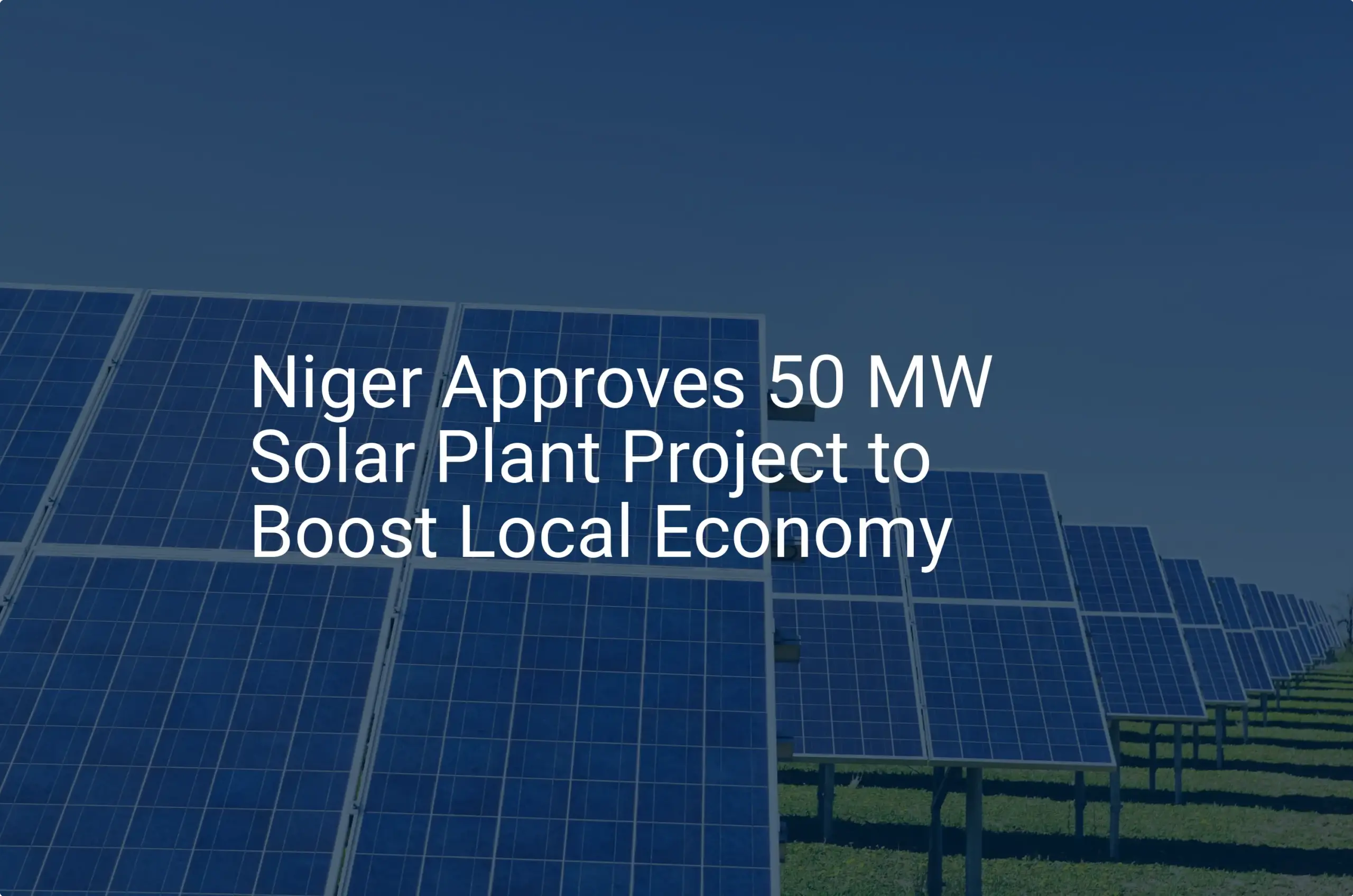 Niger solar plant: Impressive 50 MW Project Approved - PVknowhow.com