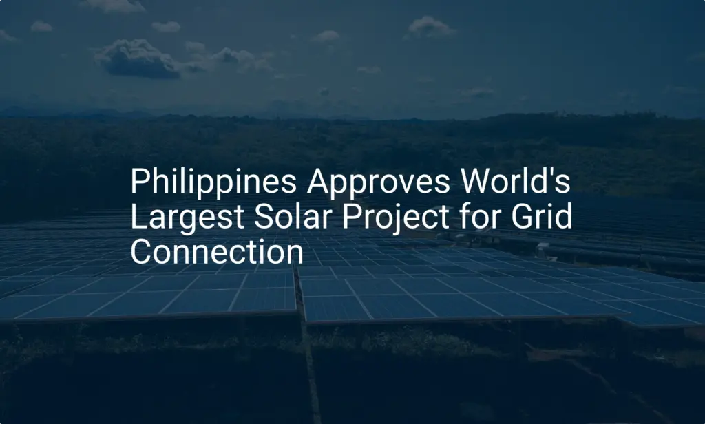 Philippines solar project: Stunning 2024 Grid Approval - PVknowhow