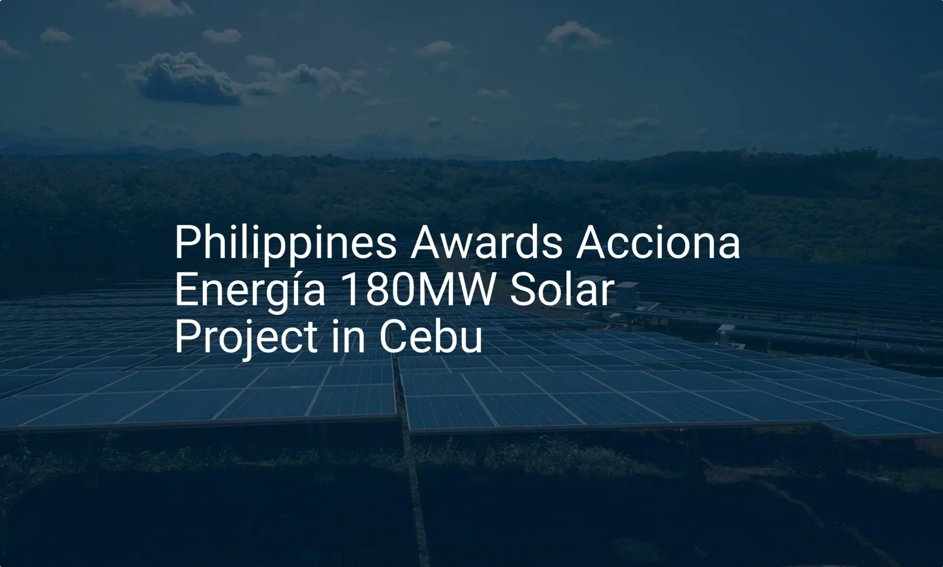 Philippines solar project: Stunning 180MW Cebu Win - PVknowhow