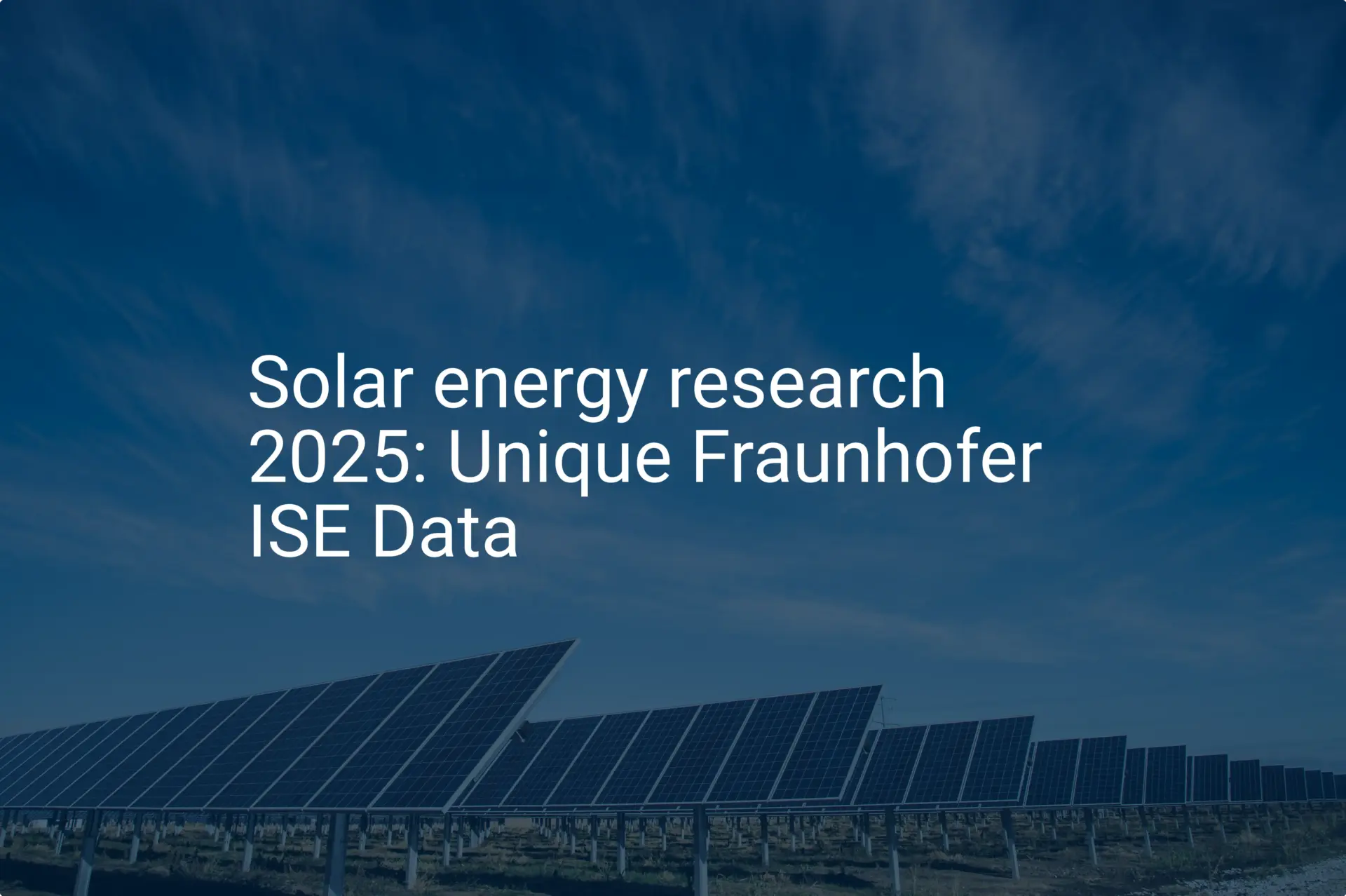 Solar energy research 2025: Unique Fraunhofer ISE Data - PVknowhow